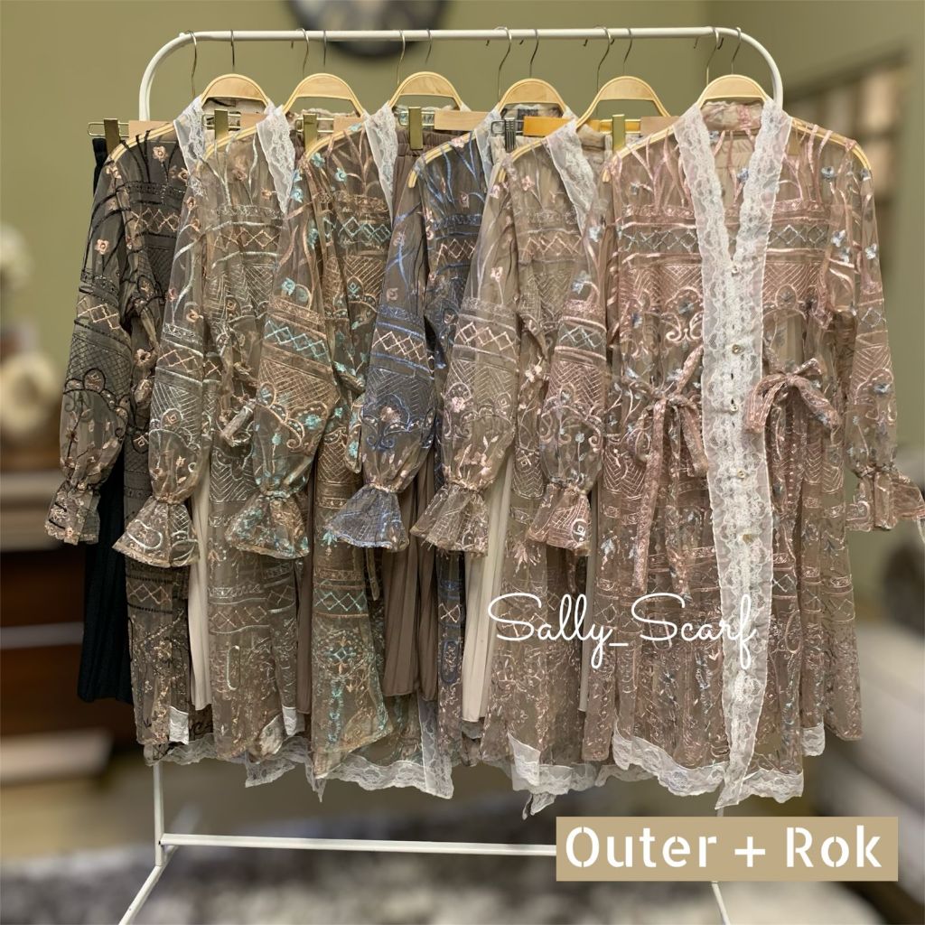 Jual Jardin Outer Brukat + Rok (setelan wanita,outfit kondangan ...