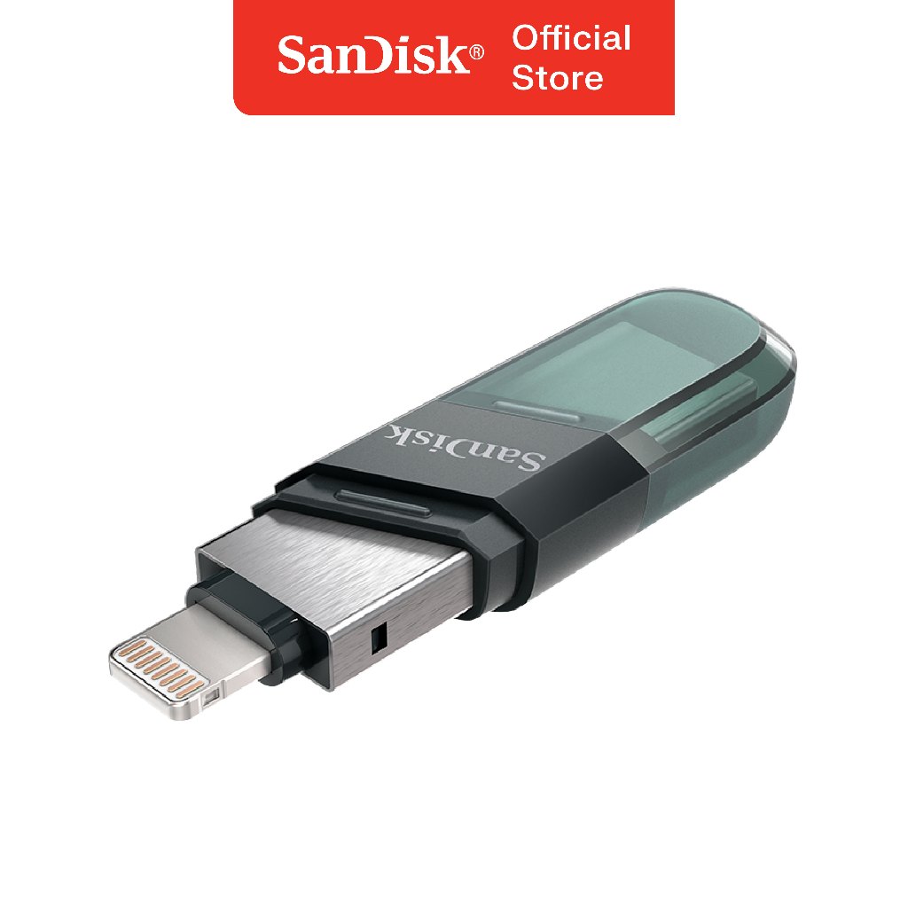 Jual SanDisk iXpand Flip 64GB / 128GB / 256GB Flash Drive OTG Lightning ...
