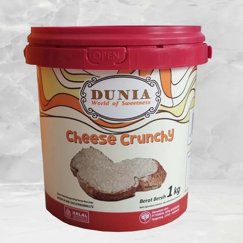 Jual Dunia Crunchy Cheese Spread 1KG - Selai Rasa Keju | Shopee Indonesia