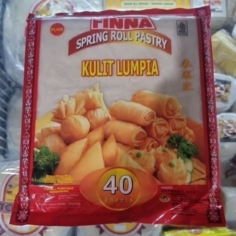 Jual Finna Kulit Lumpia Spring Roll Pastry (8,5 inch) 500gr | Shopee ...