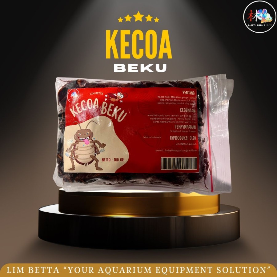Jual KECOA BEKU 100 GRAM / KECOA PAKAN ARWANA / LIM BETTA KECOA BEKU ...