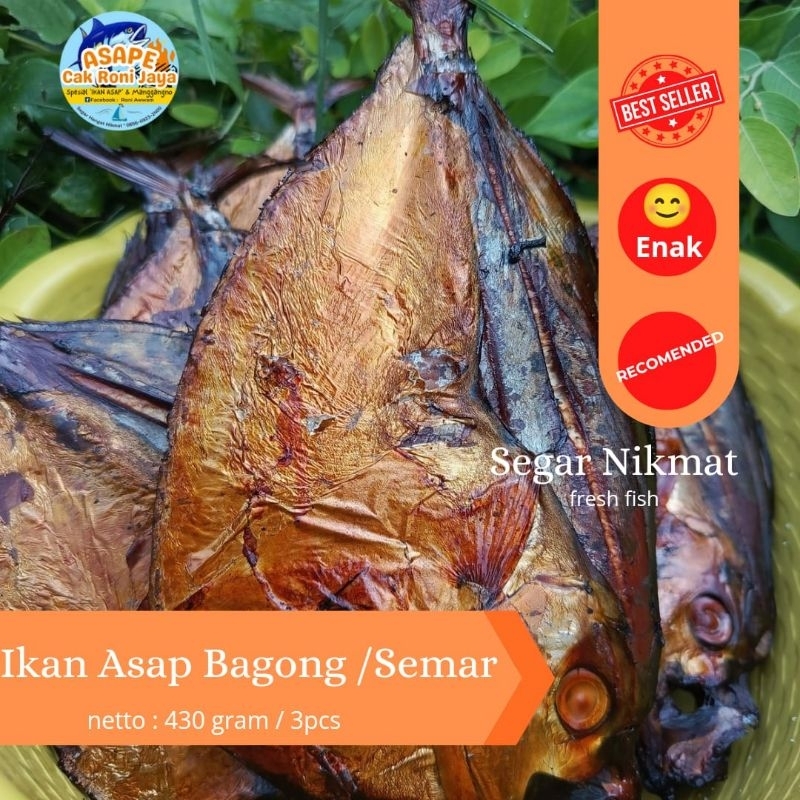 Jual ikan asap bagong/ikan asap semar / Ani ani sepaket isi 2 (BESAR ...