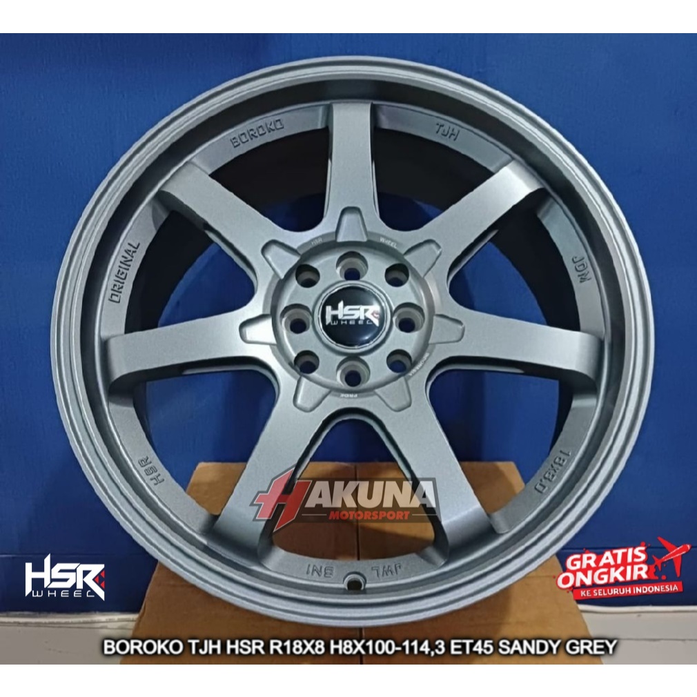 Jual Velg Mobil Racing Model Palang 7 HSR BOROKO TJH R18 Pcd4X100-114,3 ...