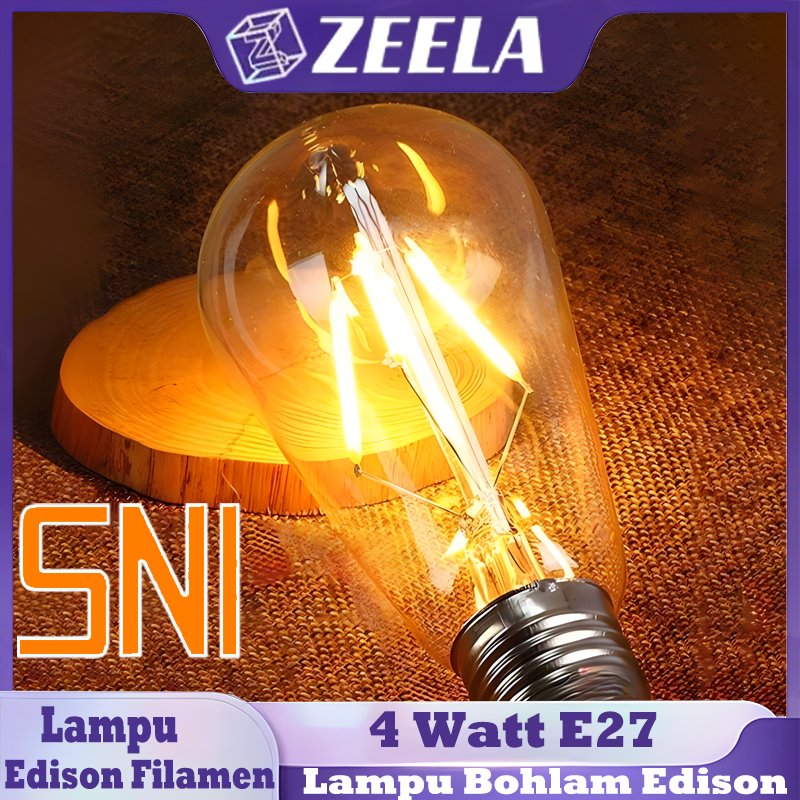 Jual Lampu Filamen LED 4 Watt ST64 Lampu Cafe Bohlam Edison Bulb ...