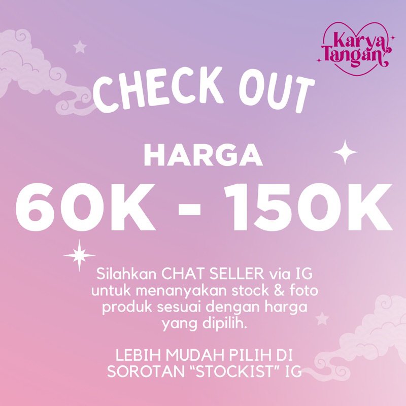 Jual Check Out SESUAI HARGA (60K - 150K) | Shopee Indonesia