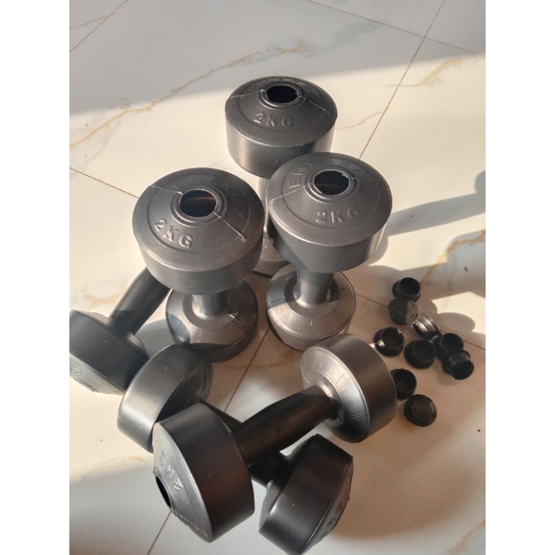 Jual BARBEL/DUMBELL ukuran 2kg KOSONGAN TANPA ISI | Shopee Indonesia