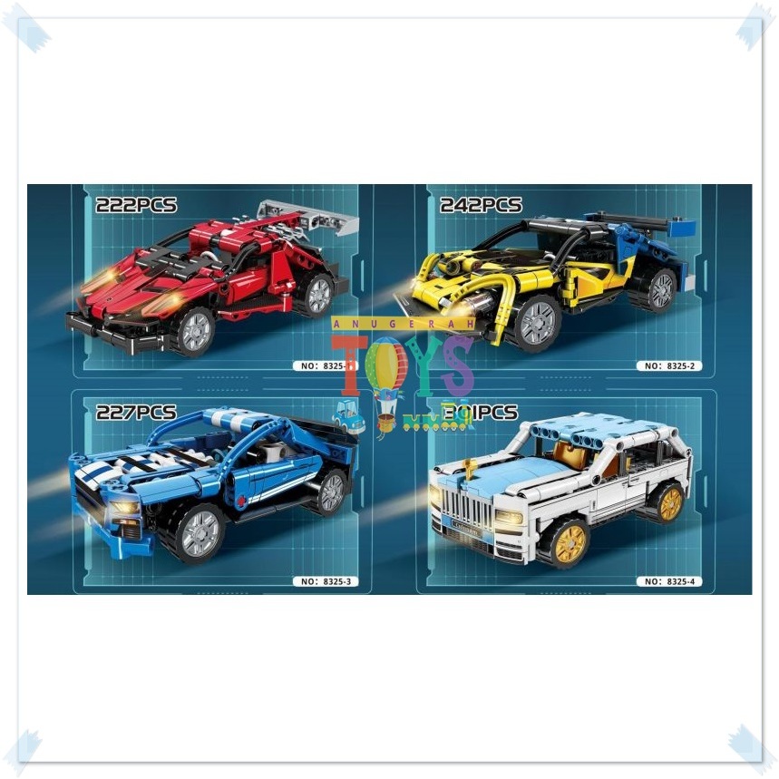 Jual Brick Mobil Block Racing Car Speed Car Motorcycle Technology ...