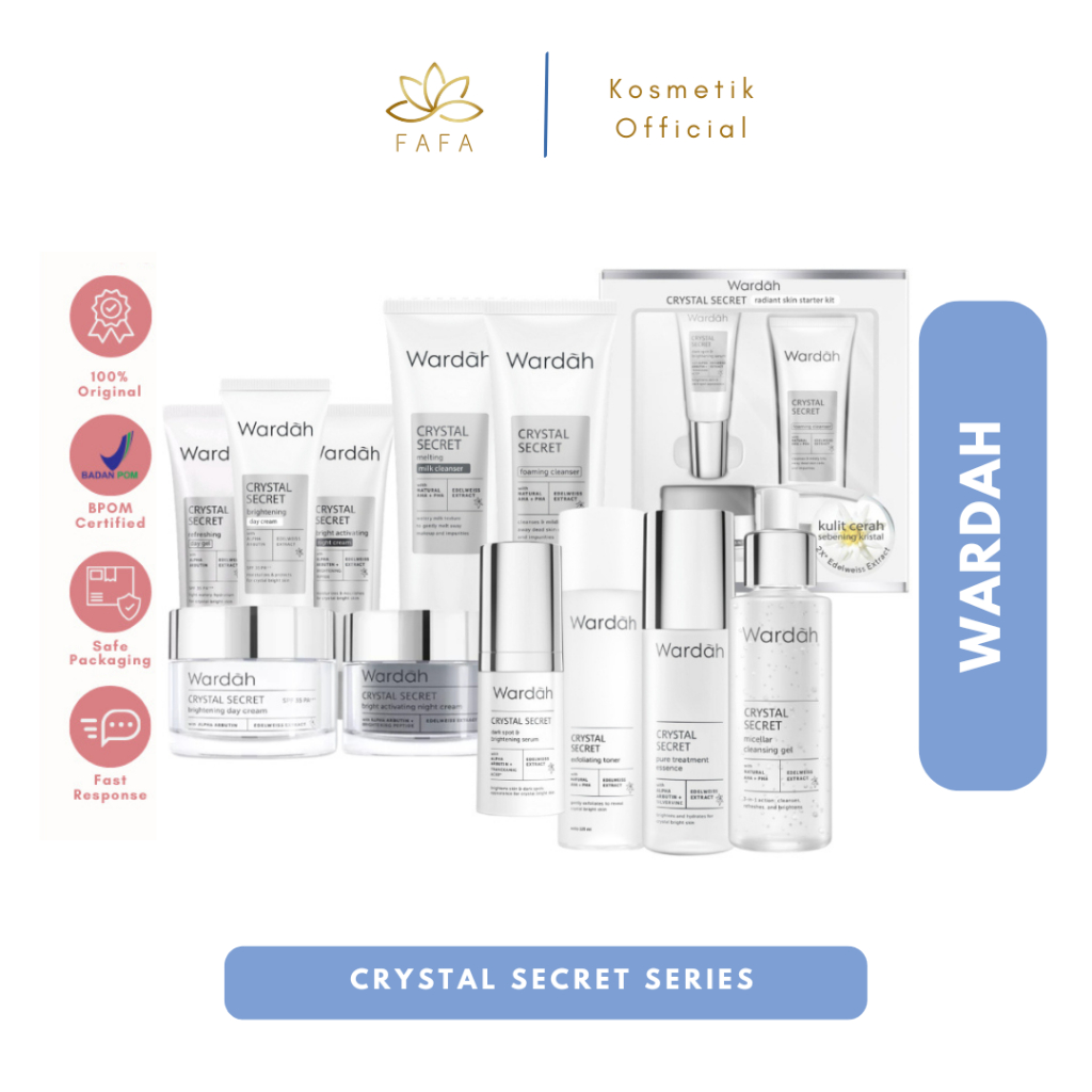 Jual WARDAH White Crystal Secret Series - Rangkaian Skincare Wardah ...