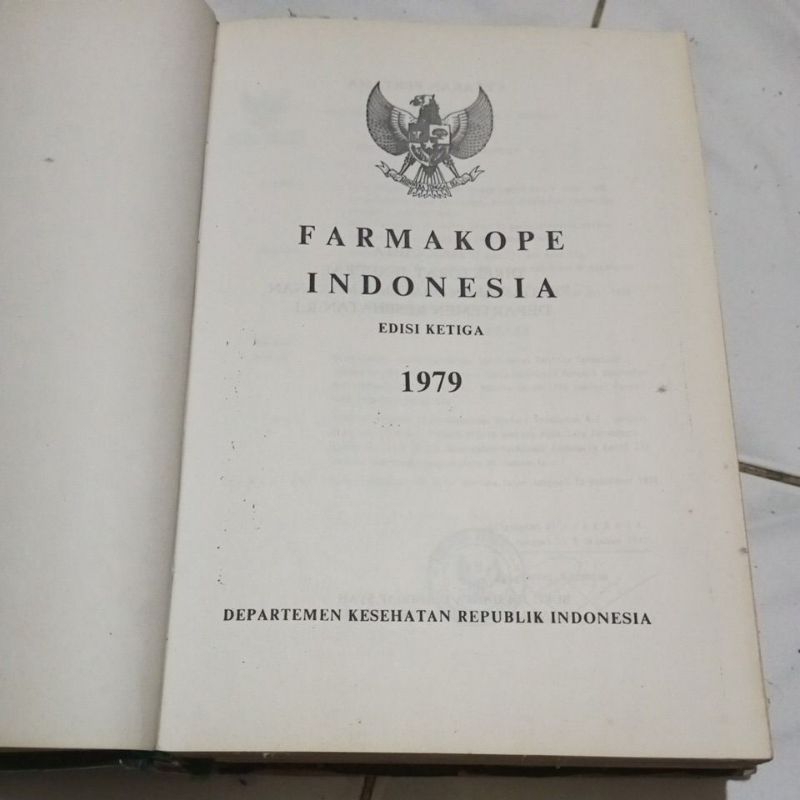 Jual FARMAKOPE INDONESIA ( Edisi 3 ) ORIGINAL | Shopee Indonesia