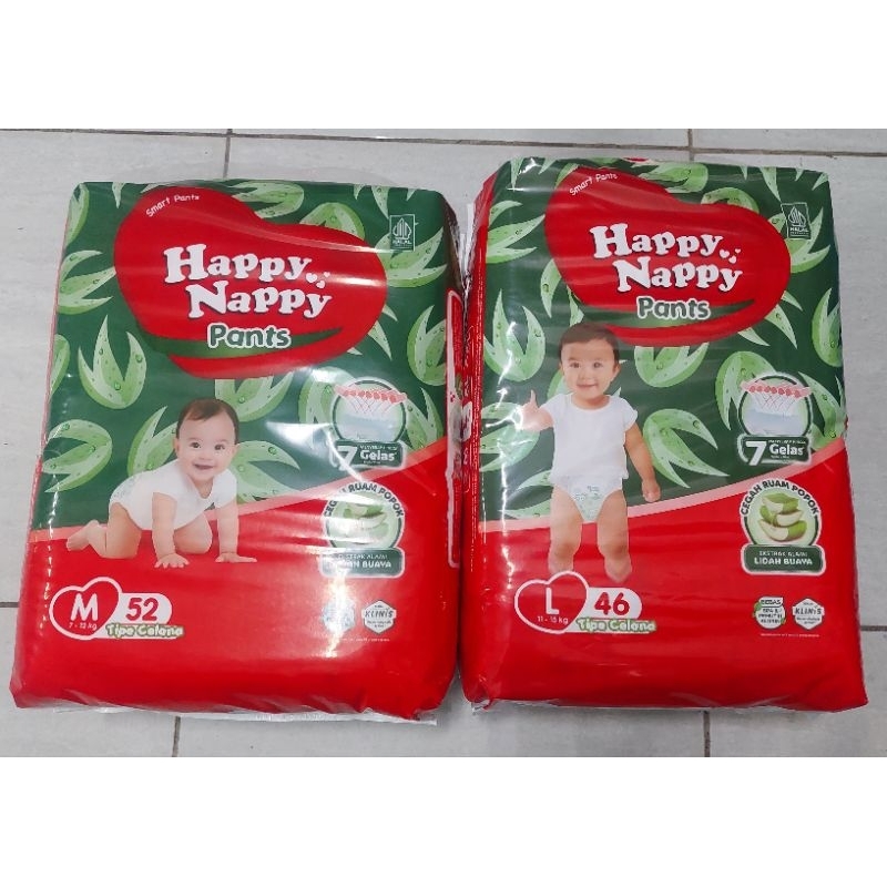 Jual HAPPY NAPPY PANTS SUPER JUMBO S60/M52/L46/XL42/XXL36 | Shopee ...
