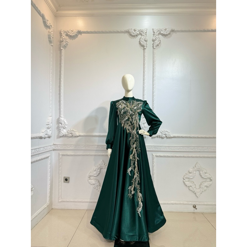 Jual EXCLUSIVE HIJAU BOTOL EMBROIDERY SPARKLE | Shopee Indonesia