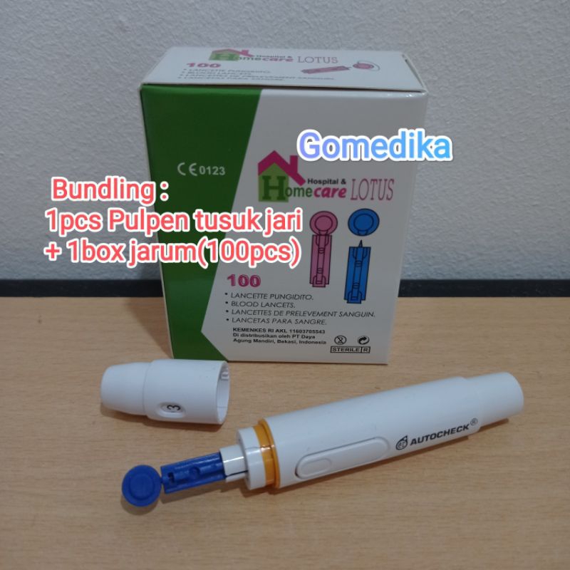 Jual Lancing device Pen Lancet untuk tusuk Jari ambil Darah Penlet ...