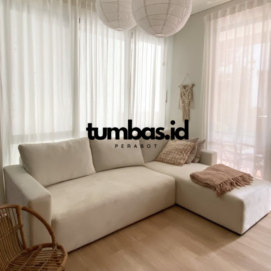 Jual HAEGREENDAL KOREAN SOFA - Sofa Sudut Velvet Simple Elegan (free ...