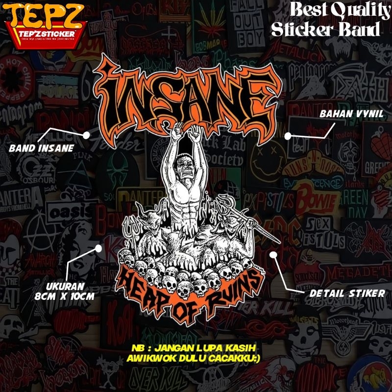 Jual STIKER STICKER (BAND INSANE) STIKER BAND|STIKER METAL|STIKER ...