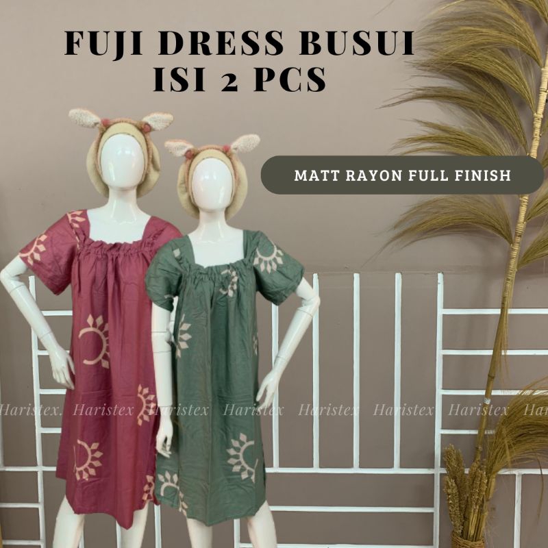 Jual 2pcs daster fuji ld 110 pj 100 daster kekinian baju santai dan ...