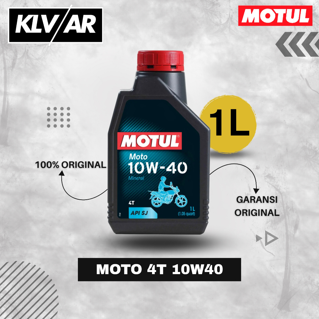 Jual Oli Motor Motul MOTO 4T 10W40 0.8L dan 1 Liter Oli motor bebek manual dan kopling | Shopee ...