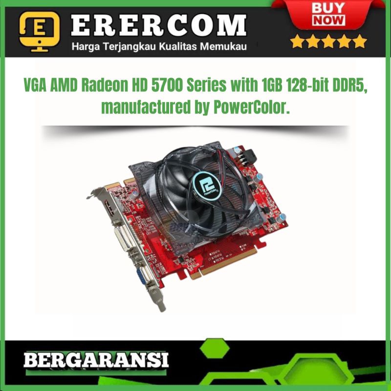 Jual VGA AMD Radeon HD 5700 Series with 1GB 128-bit DDR5, manufactured ...