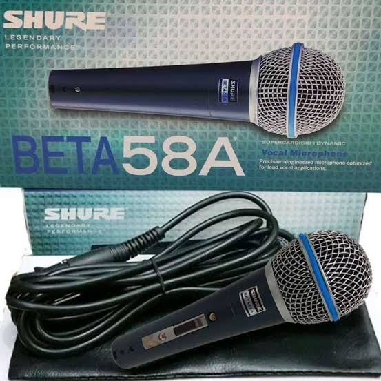 Jual Shure Microphone Mic Single + Mik Kabel Murah Berkualitas BETA 58A - Suara Mntap | Shopee ...