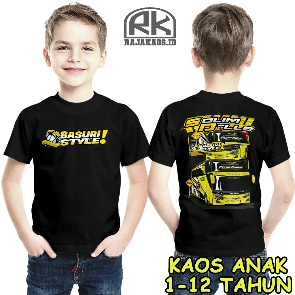 Jual Raja KAOS ANAK BUS MANIA BASURI STYLE USIA 1-12 TAHUN BAJU ANAK KAOS BUS - KAOS MOBIL ...