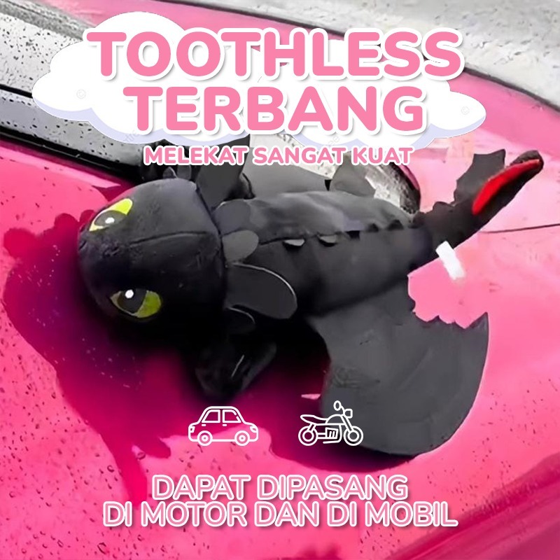 Jual Boneka Toothless Dekorasi Kendaraan Mobil/Motor/Helm Motor Imut ...