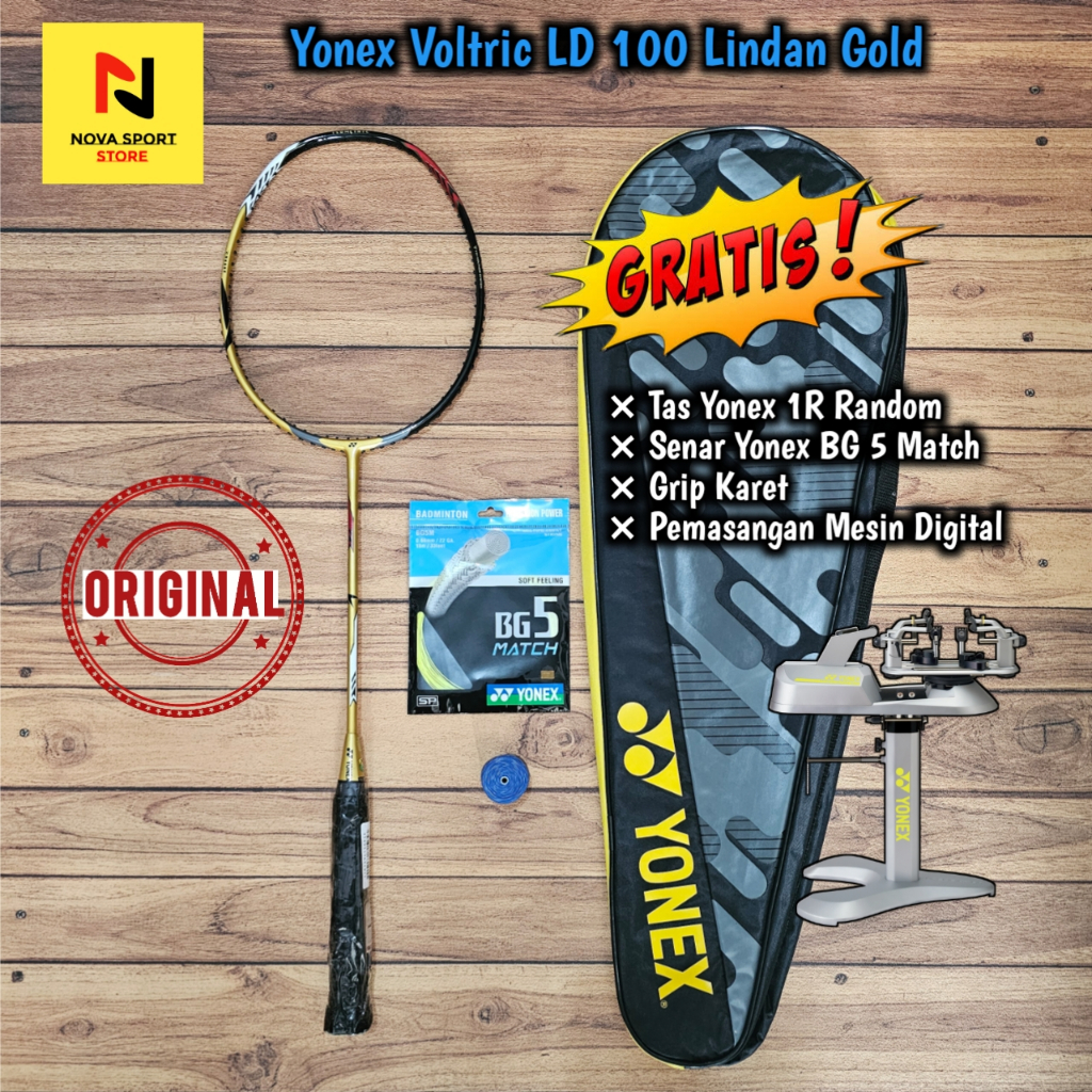 Jual Raket Badminton Yonex Voltric 100 LD LINDAN GOLD | Shopee Indonesia