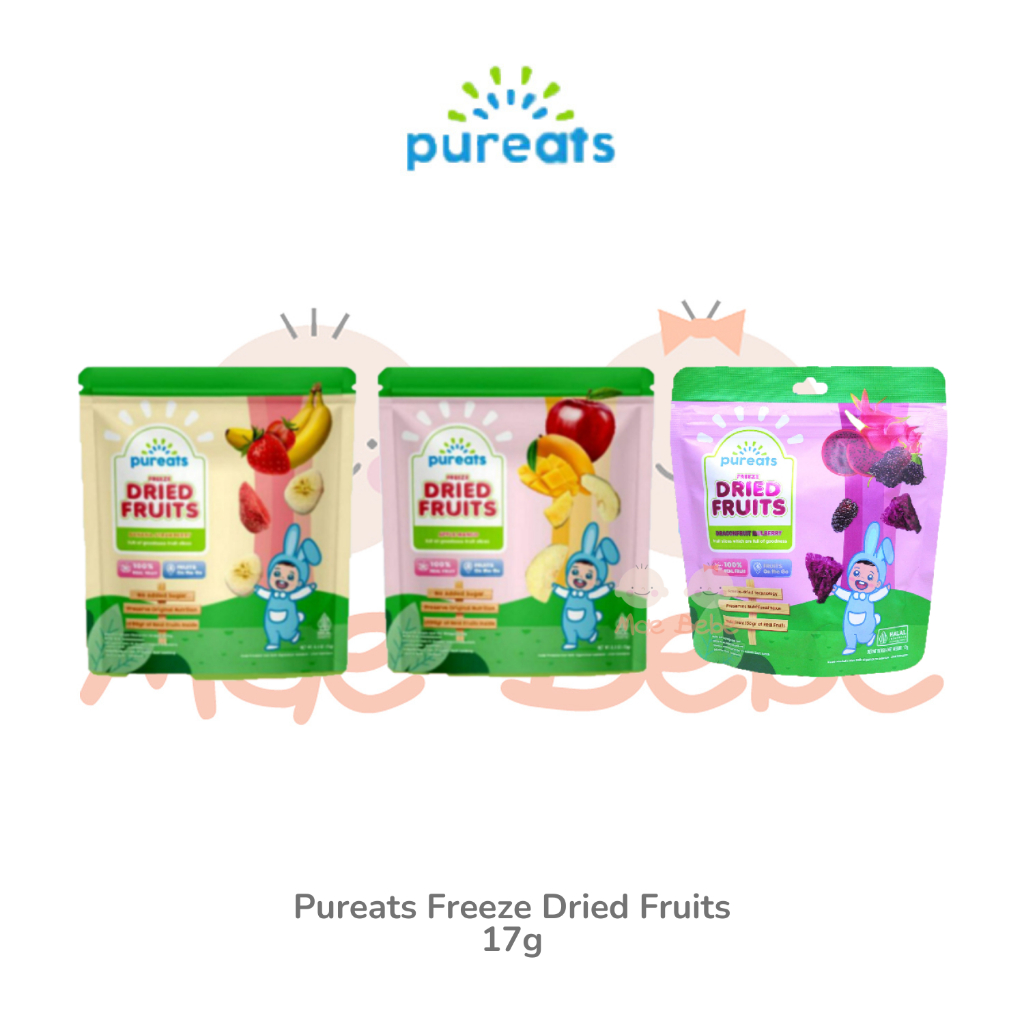 Jual Pureats Freeze Dried Fruits Snack Camilan Buah Kering 15g | Shopee Indonesia