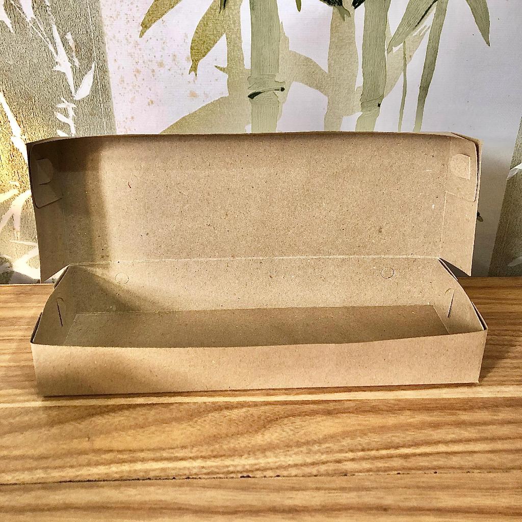 Jual Kotak brownies Kraft 30x10x4.5cm Box Kue food grade paper laminasi ...