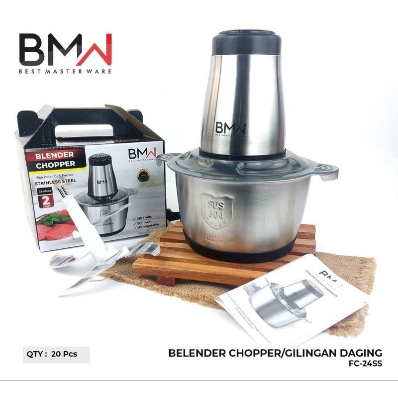 Jual Food Chopper 2 L Stainless Steel / Blender Makanan / Penggiling ...
