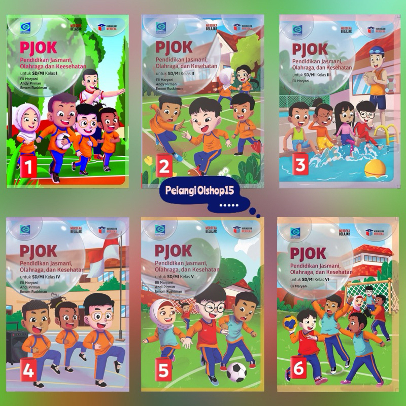 Jual BUKU PJOK SD/MI KELAS 1 2 3 4 5 6 KURIKULUM MERDEKA GRAFINDO MEDIA PRATAMA | Shopee Indonesia