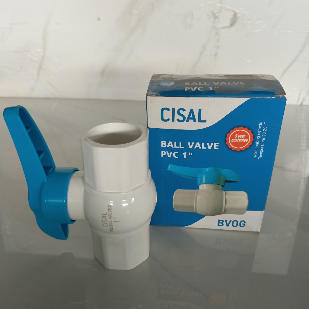 Jual Stop Kran 1 inch / Ball Valve PVC 1inch - 1" Cisal | Shopee Indonesia