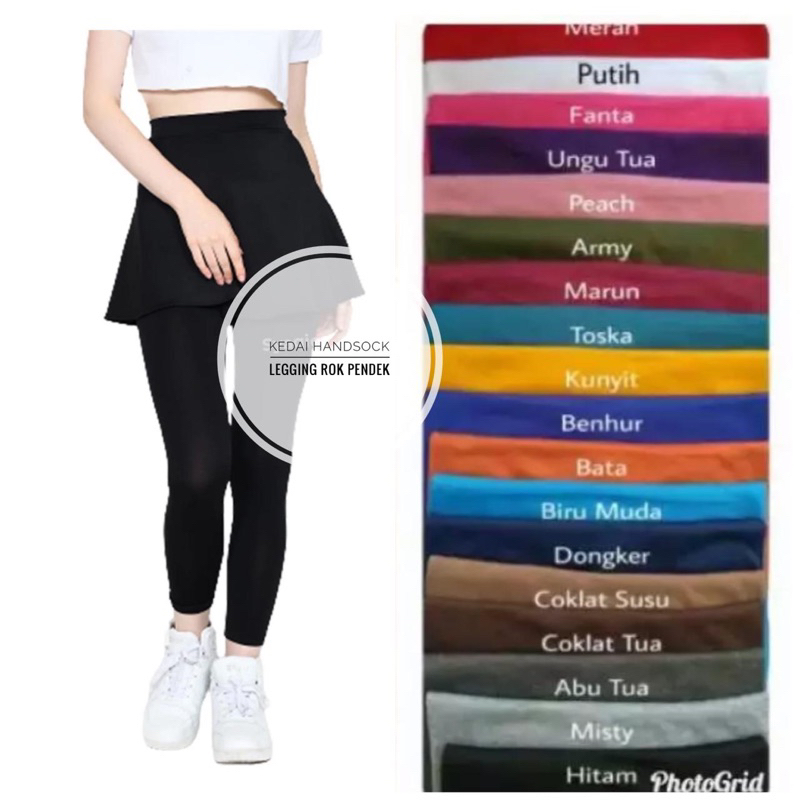 Jual legging rok pendek wanita std jumbo | Shopee Indonesia