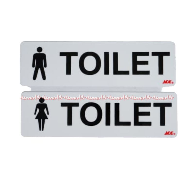 Jual Krisbow Sticker 26cm Anodized Acrilic Toilet Pria Toilets Wanita ...