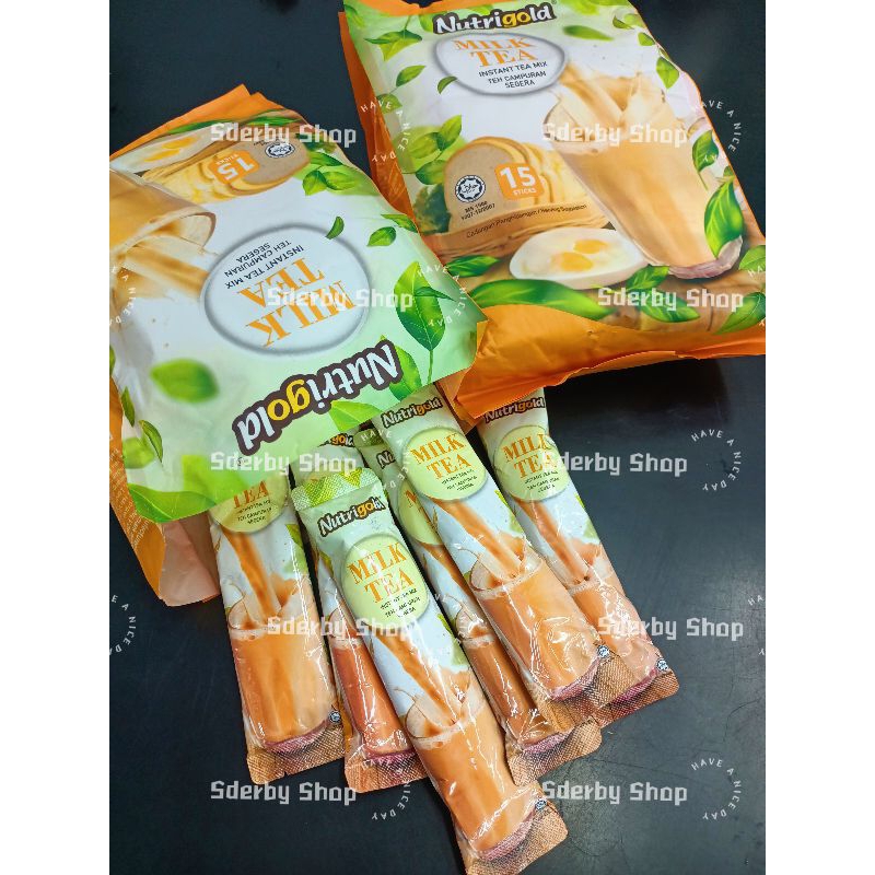 Jual Nutrigold Milk Tea Mix Instant Teh Susu Instan Ecer 1 Satuan ...