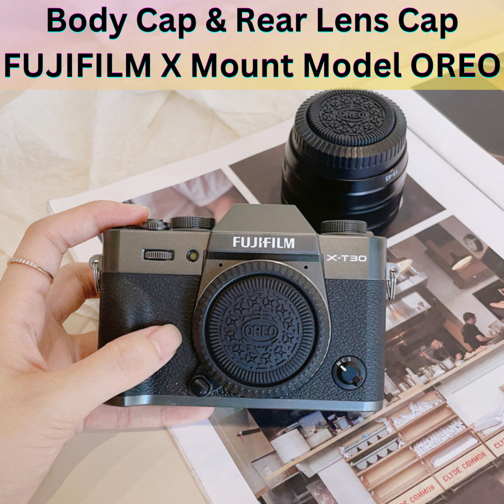Jual BODY CAP & REAR CAP Model OREO For Fujifilm X Mount, Tutup Body ...