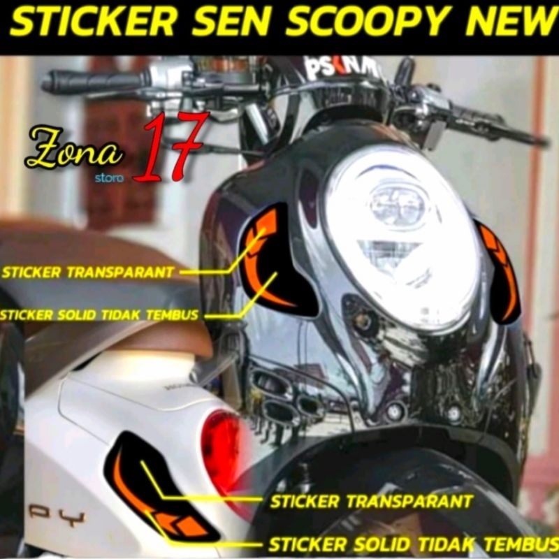 Jual stiker sein scoopy depan belakang | sticker sein scoopy new 2020 ...