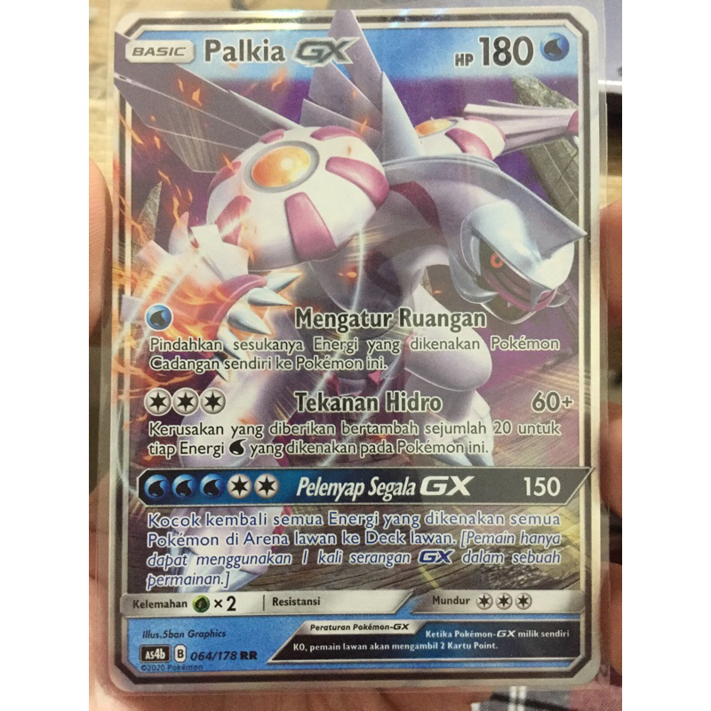Jual KARTU POKEMON PALKIA GX RR INDONESIA HOLO WATER ELEMENT | Shopee Indonesia