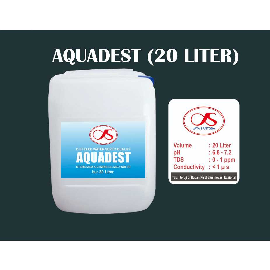 Jual Aquades / Aquadest / Akuades / Air Suling / Distilled Water 20 ...