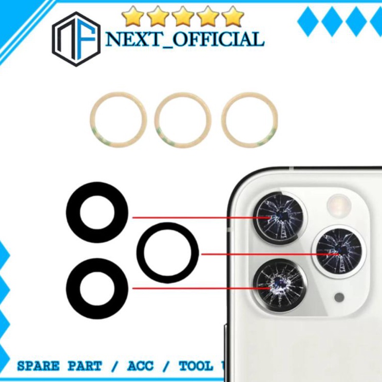 Jual Lensa Kaca Kamera Belakang 12 Pro Max Fullset Lem Original ...