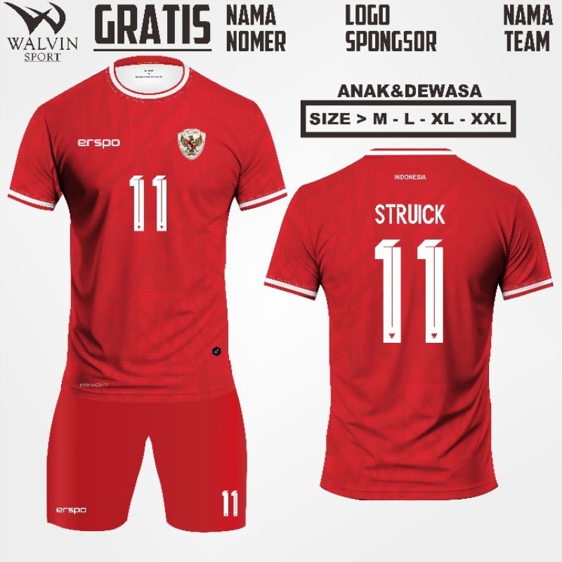 Jual Jersey Timnas Indonesia Home Terbaru 2024 | Shopee Indonesia