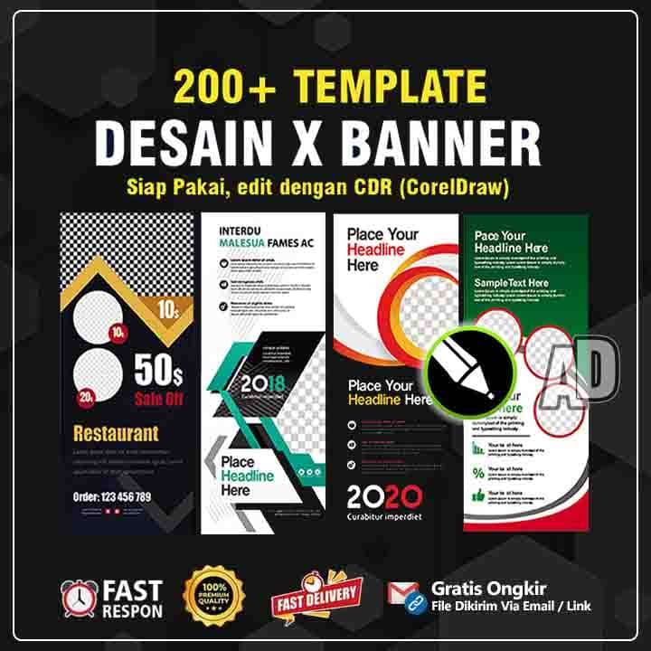 Jual 200+ Template Desain Banner Format CDR CorelDraw X5 | Shopee Indonesia