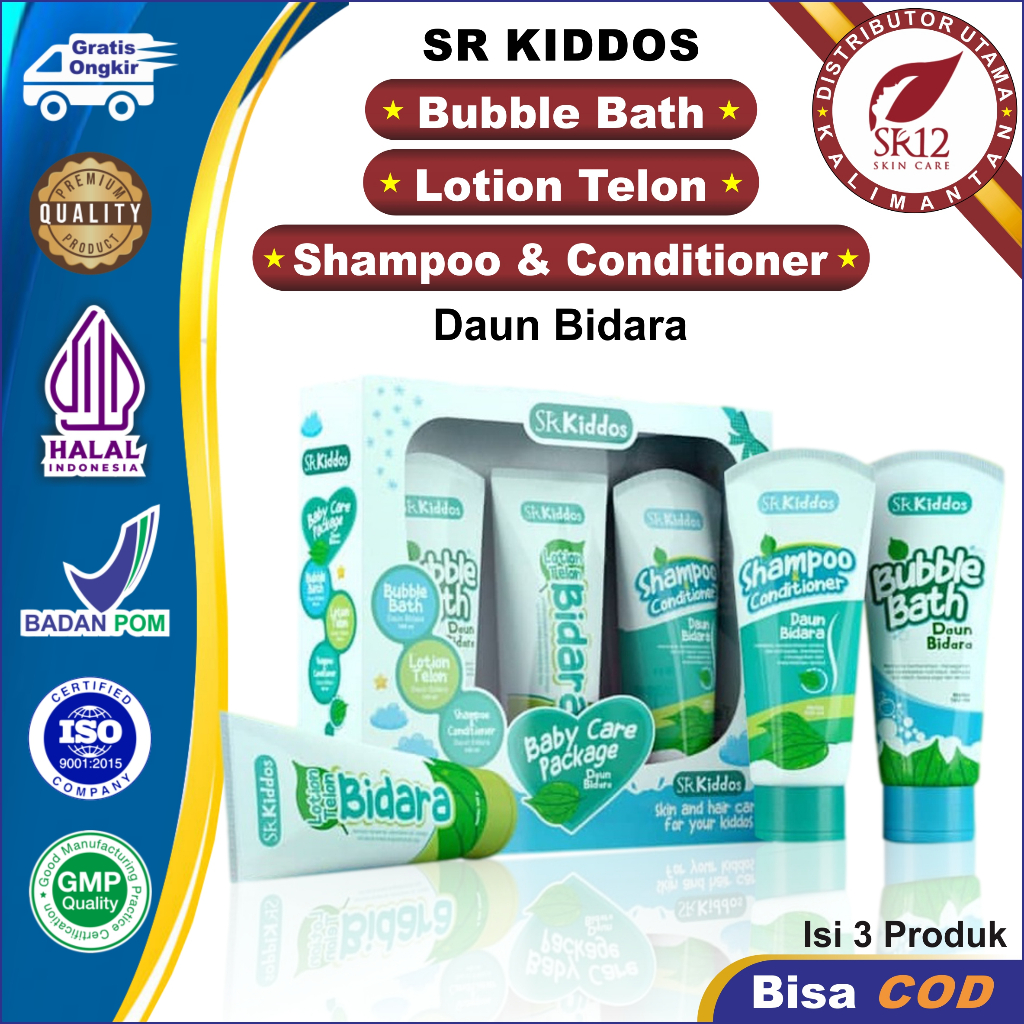 Jual SR Kiddos | Bubble Bath Daun Bidara | Lotion Telon Bidara ...