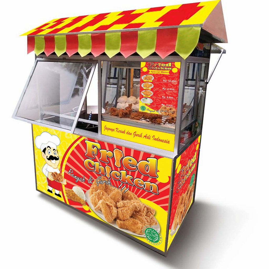 Jual Stiker Booth/Gerobak Fried Chicken | Shopee Indonesia
