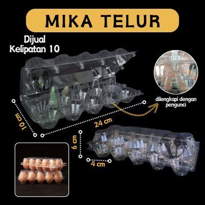 Jual Mika Telur Egg Tray Tray Telur Isi 10 Butir Tray Telor Mika dengan ...