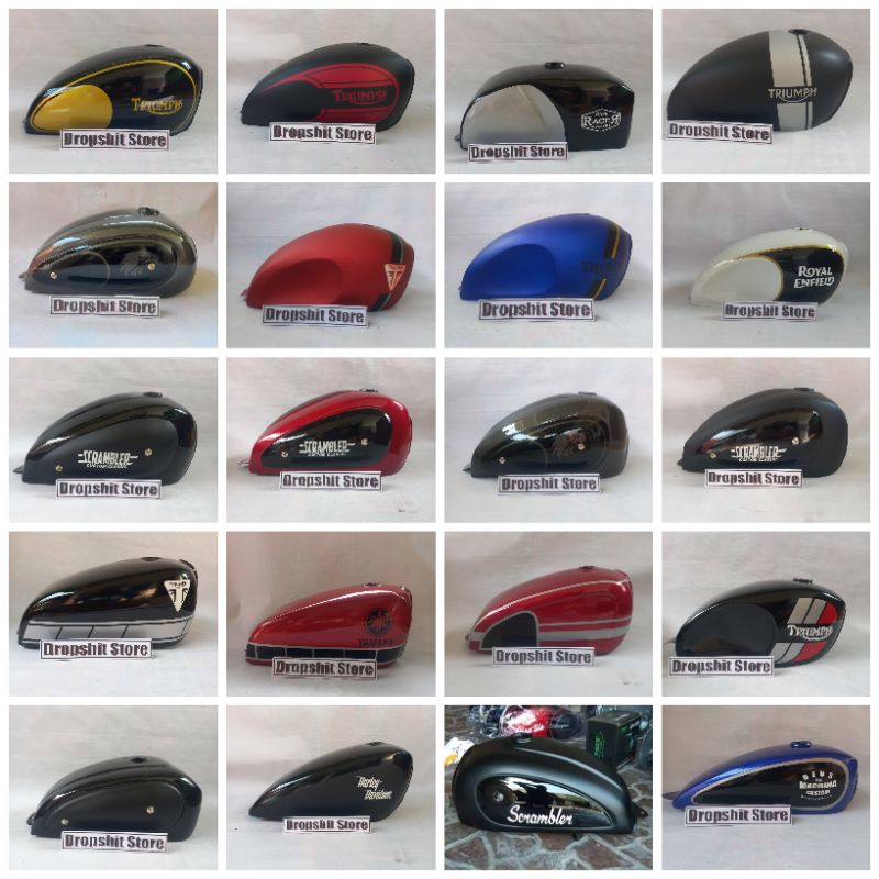 Jual Tangki japstyle tangki custom scorpio megapro gl tiger thunder ...