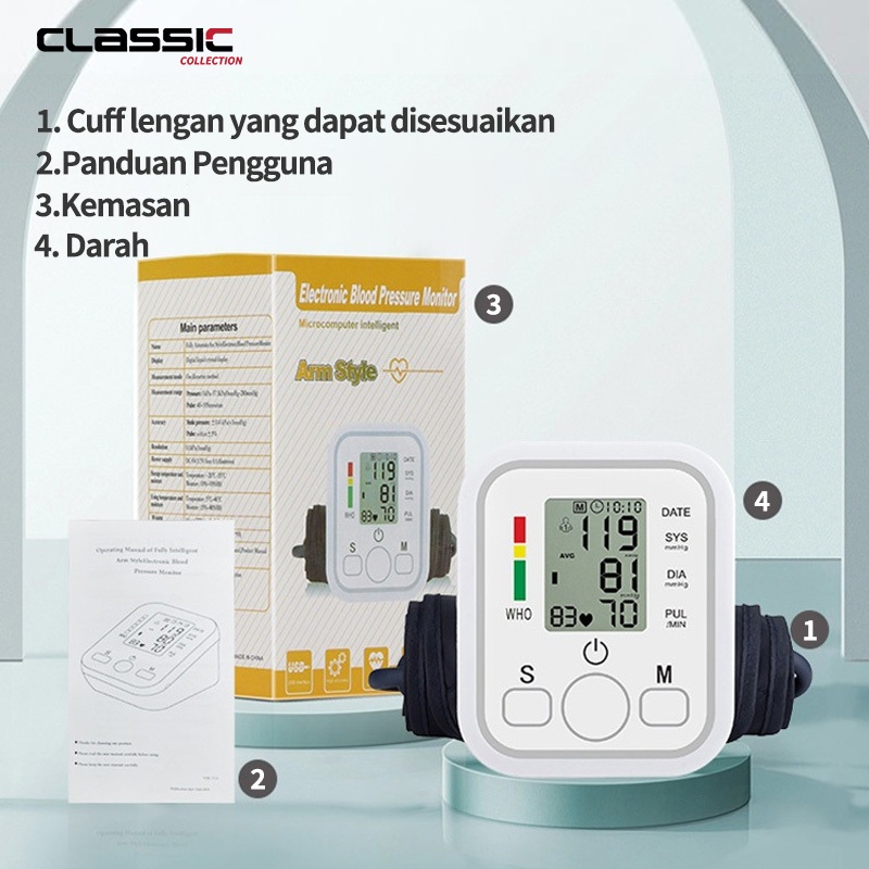 Jual Tensi Darah Tensimeter Digital /Pengukur Tekanan Darah / Blood ...