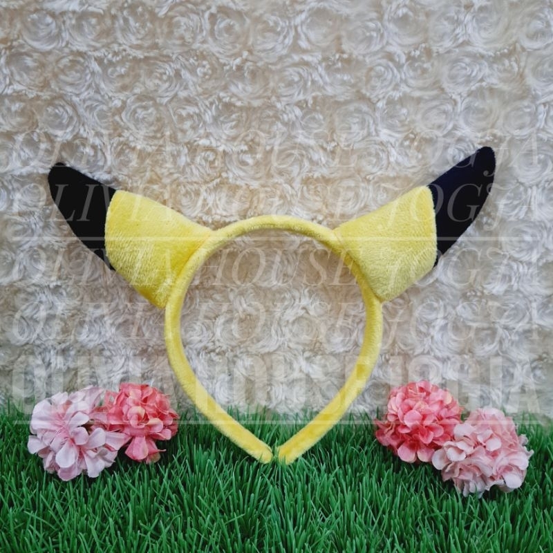 Jual Bando Boneka Telinga Pikachu Pokemon Bando Boneka Pikachu Kuning ...