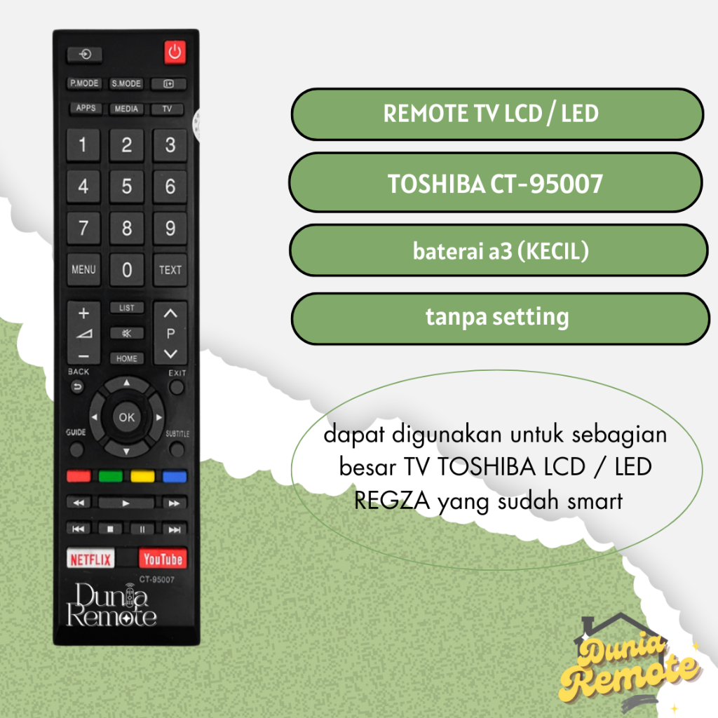 Jual Remote TV Toshiba Android Smart TV CT-95007 / Remot Toshiba LCD ... Jual Remote TV Toshiba Android Smart TV CT-95007 / Remot Toshiba LCD ...