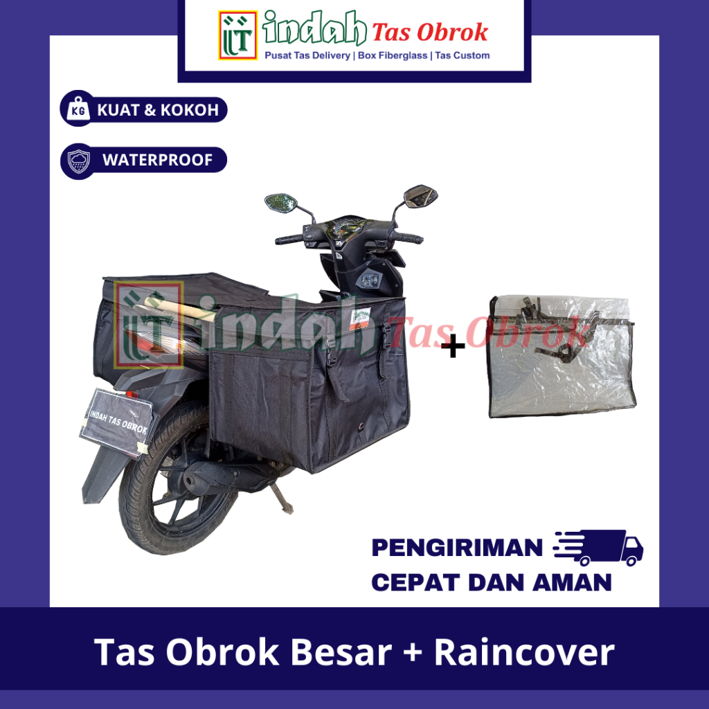 Jual INDAH Tas Obrok - [PAKET HEMAT] Tas Delivery Paket Besar Hitam Tas ...