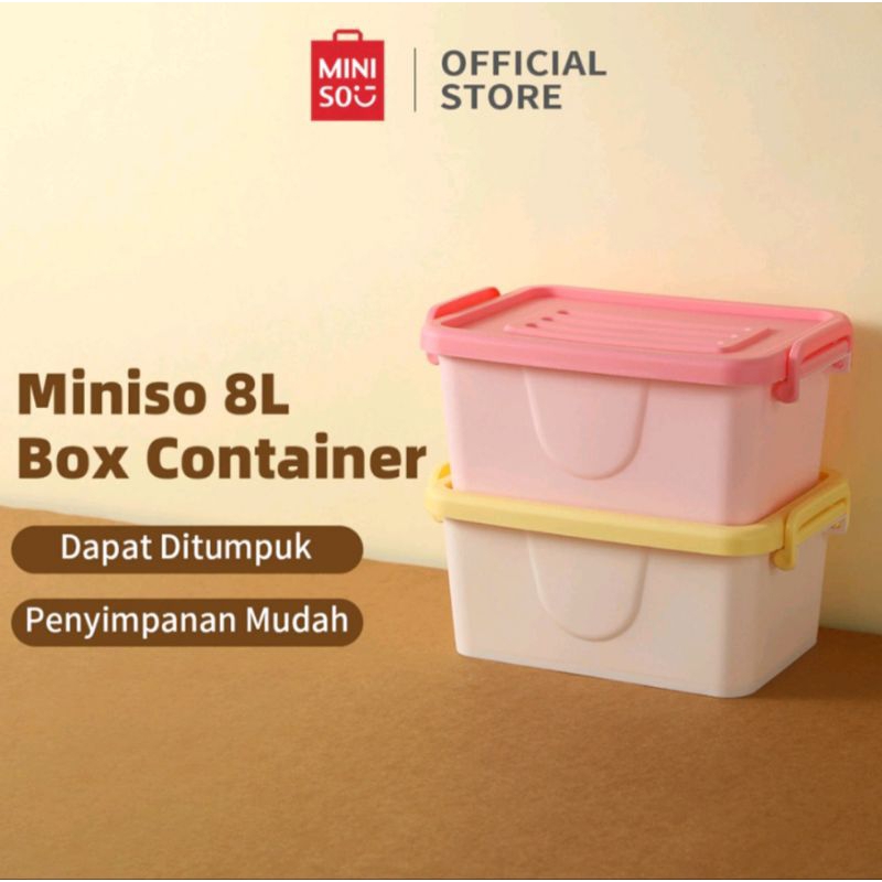 Jual Wadah Kotak Kontainer Box 8 liter Miniso | Shopee Indonesia