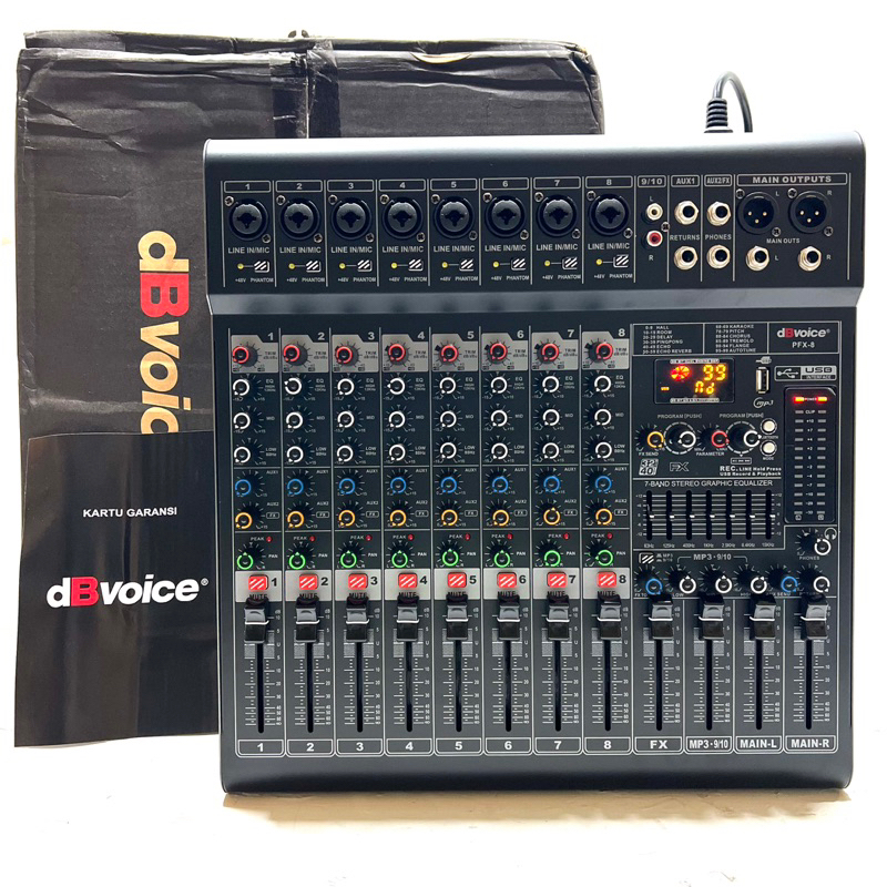 Jual Power Mixer dB Voice PFX 8 Original 8 Channel dbvoice PFX8 ...